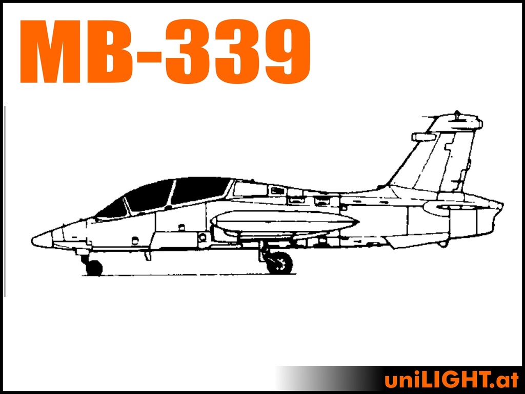 Aermacchi MB-339 (1:3.1, 3m, DD) | uniLIGHT.at
